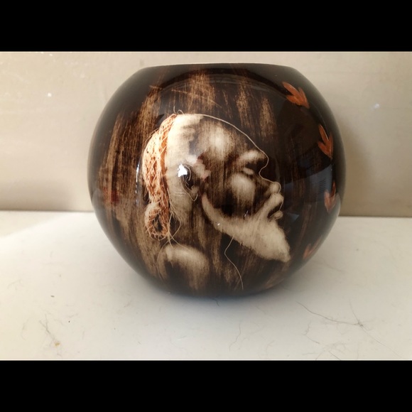 Gymea | Art | Gymea Australian Pottery Vase 96 Handetched Young Man ...
